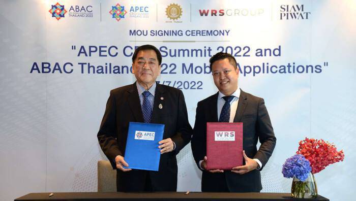 WRS Group เซ็น MOU จัดทำ Application งาน APEC CEO Summit 2022 และ ABAC ...